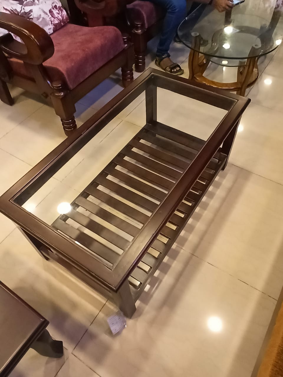 2X2 Leg Center Table - Wooden Center Table | JFA.IN