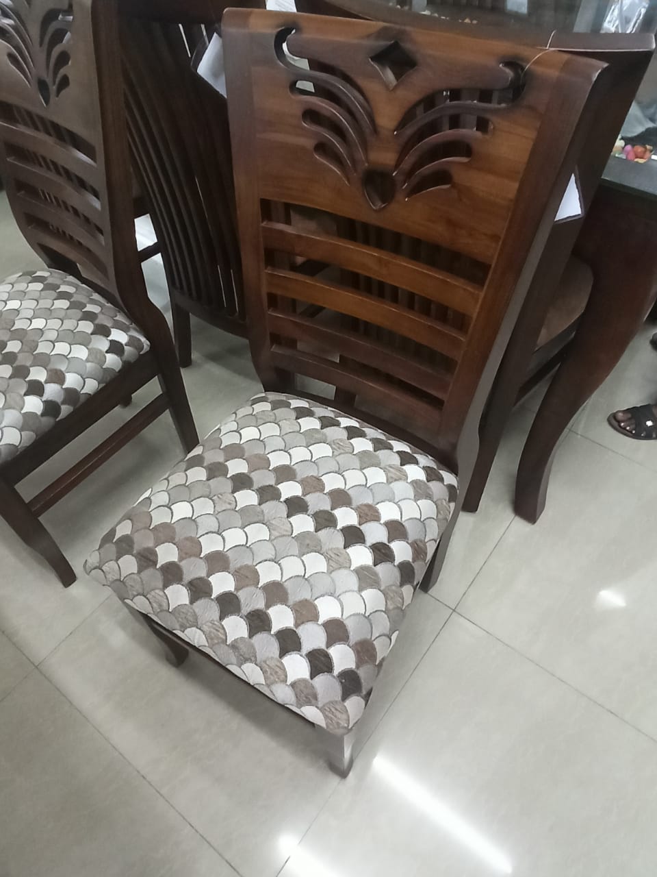 JNW DC Heart jali Dining chair | Furniture Showroom in Chennai