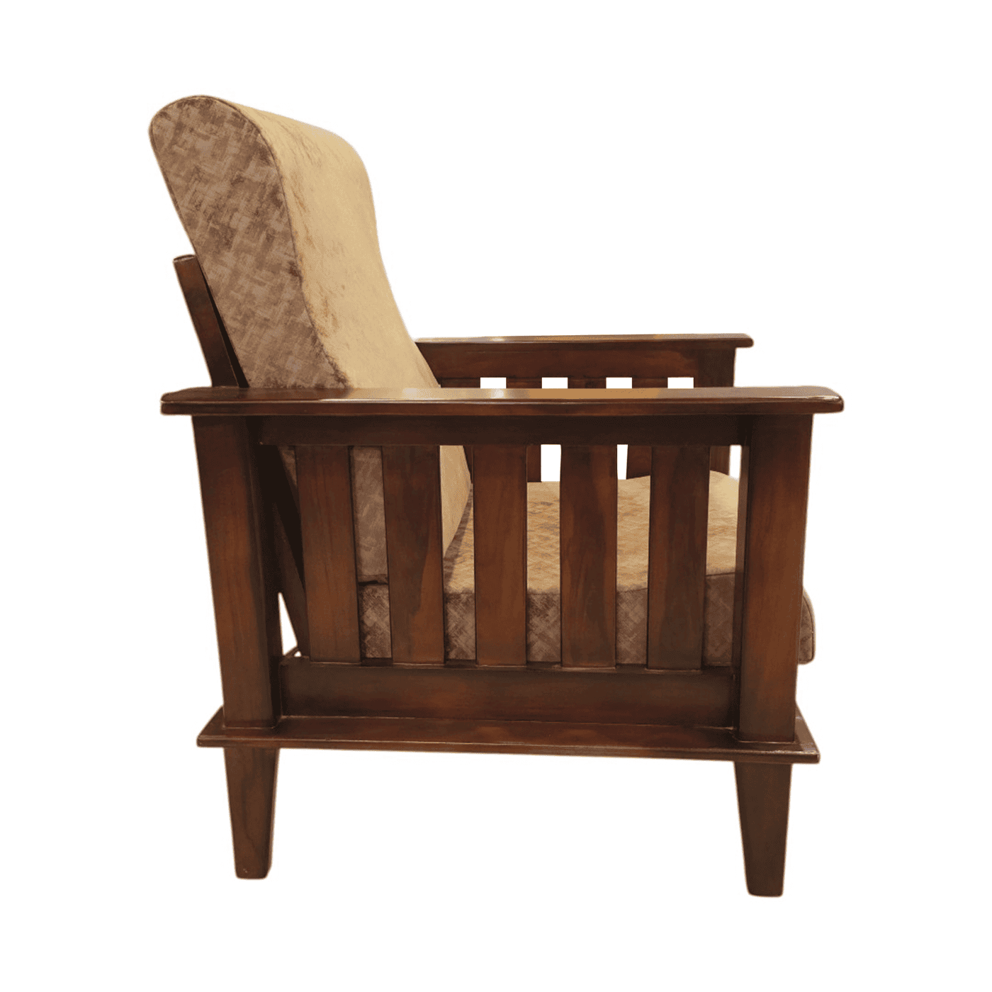 AKS Olivia Sofa Set|3+1+1|Walnut|Spl Dx Premium|Wooden Sofa Set