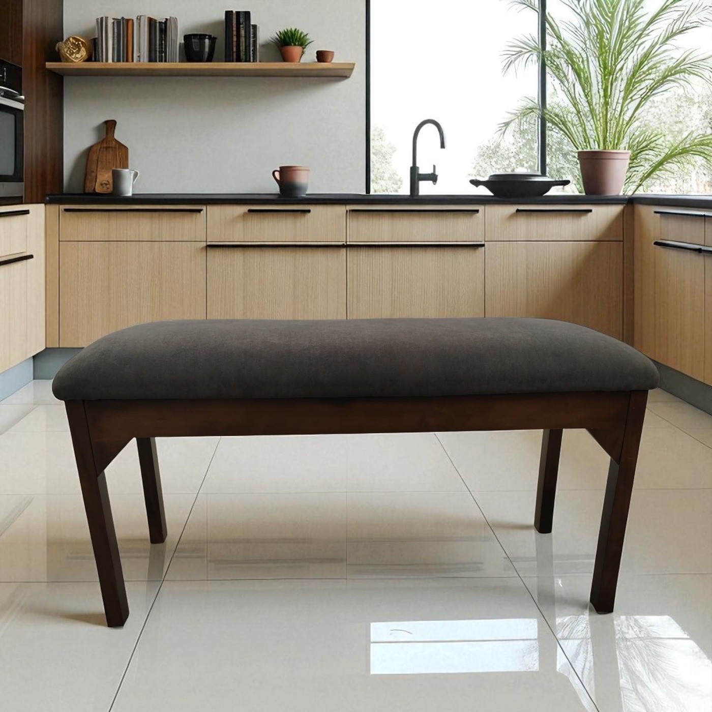 AKS Prabhu Teakwood Bench - (No discount)||Walnut|Dx Premium|Bench