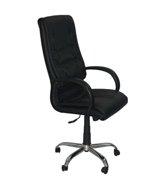 1018 Leatherite High Back Chair W/Chrome Base - Office Chair | JFA.IN