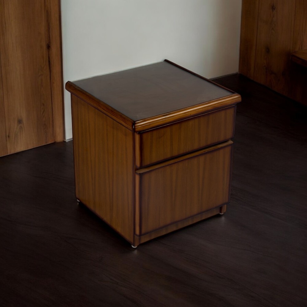 SAF-NS-03-OST Night stand with Glass | Furniture in Chennai Since 1937