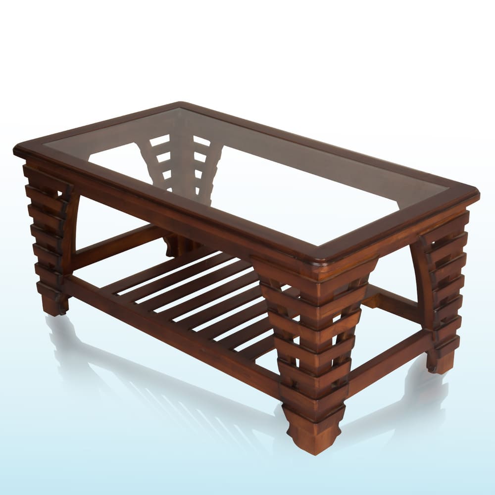 Button Center Table with Glass Top - Galsss Center Table | JFA Furniture