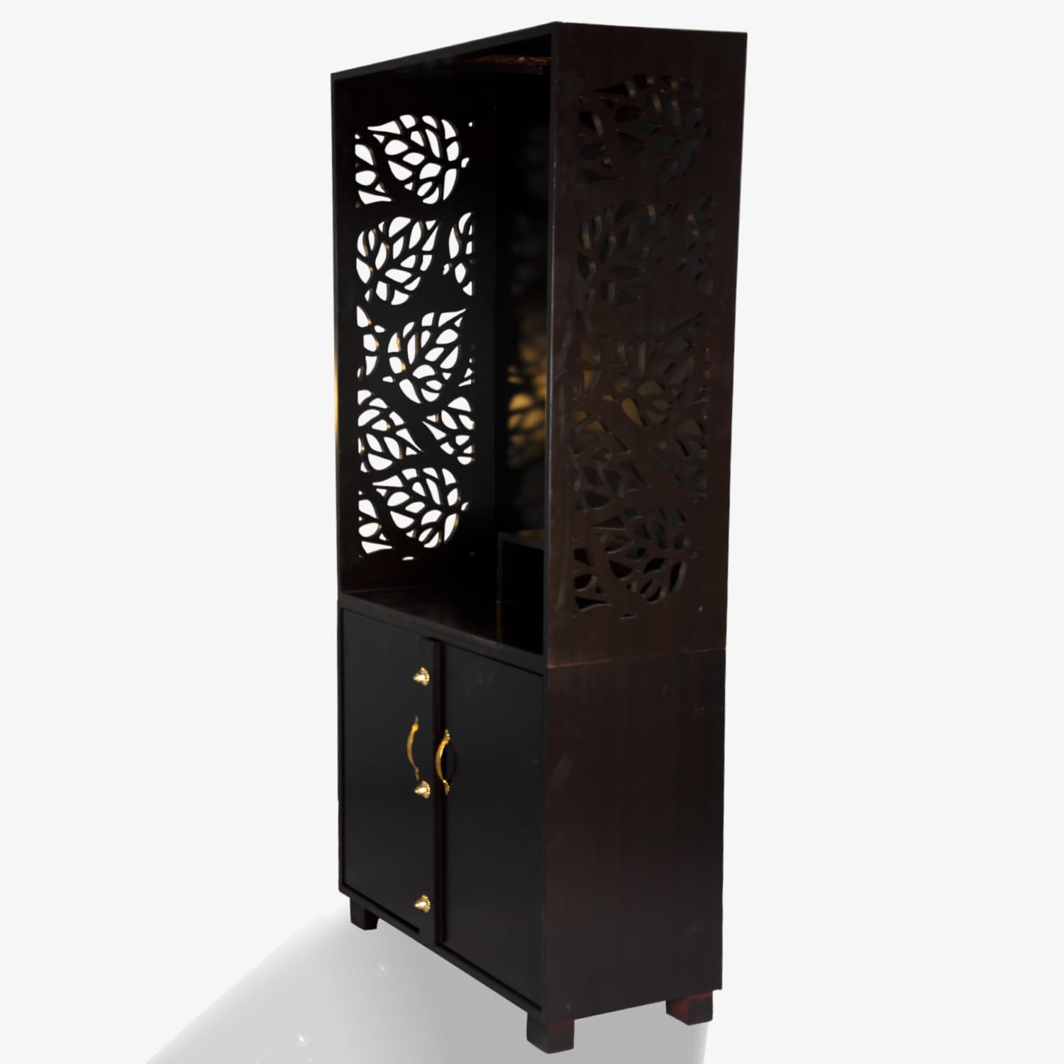 ILK PO 19 CNC open Pooja / Prayer stand|Mahagony||Pooja Unit