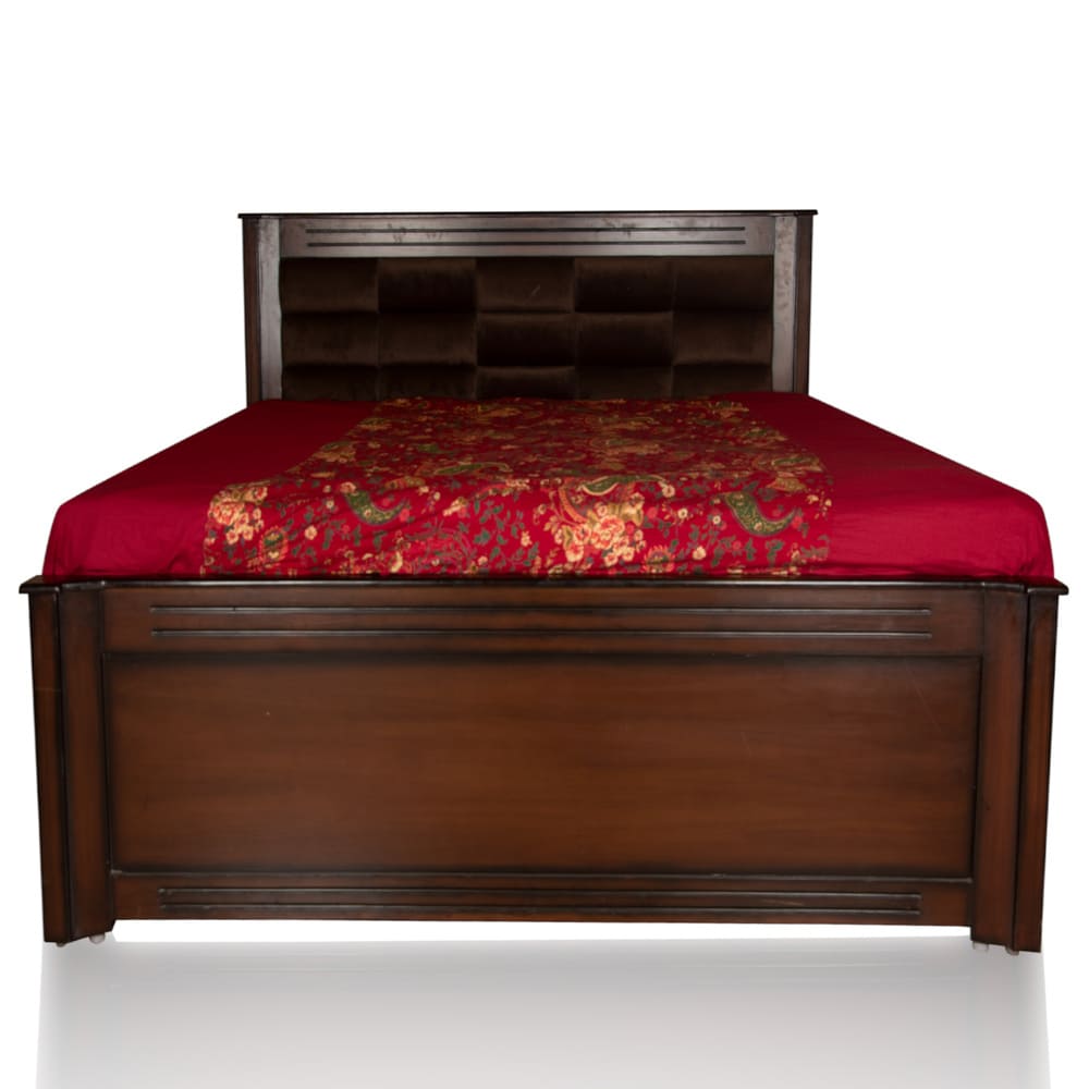 BD-19 Teak Solid Foam cot - Wooden Cot | JFA.IN