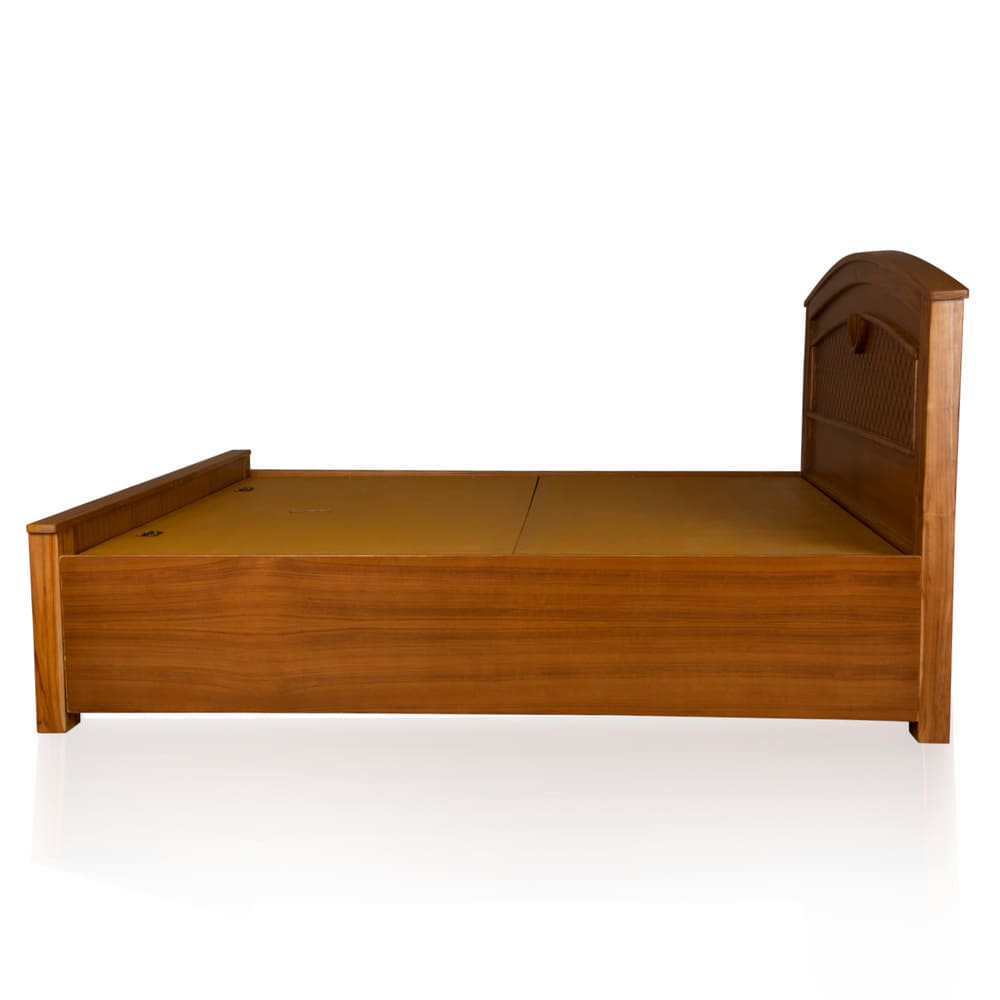 AKS MAGIC SQUARE Hydraulic Storage Cot|78X60|Natural||Cot/Bed Set