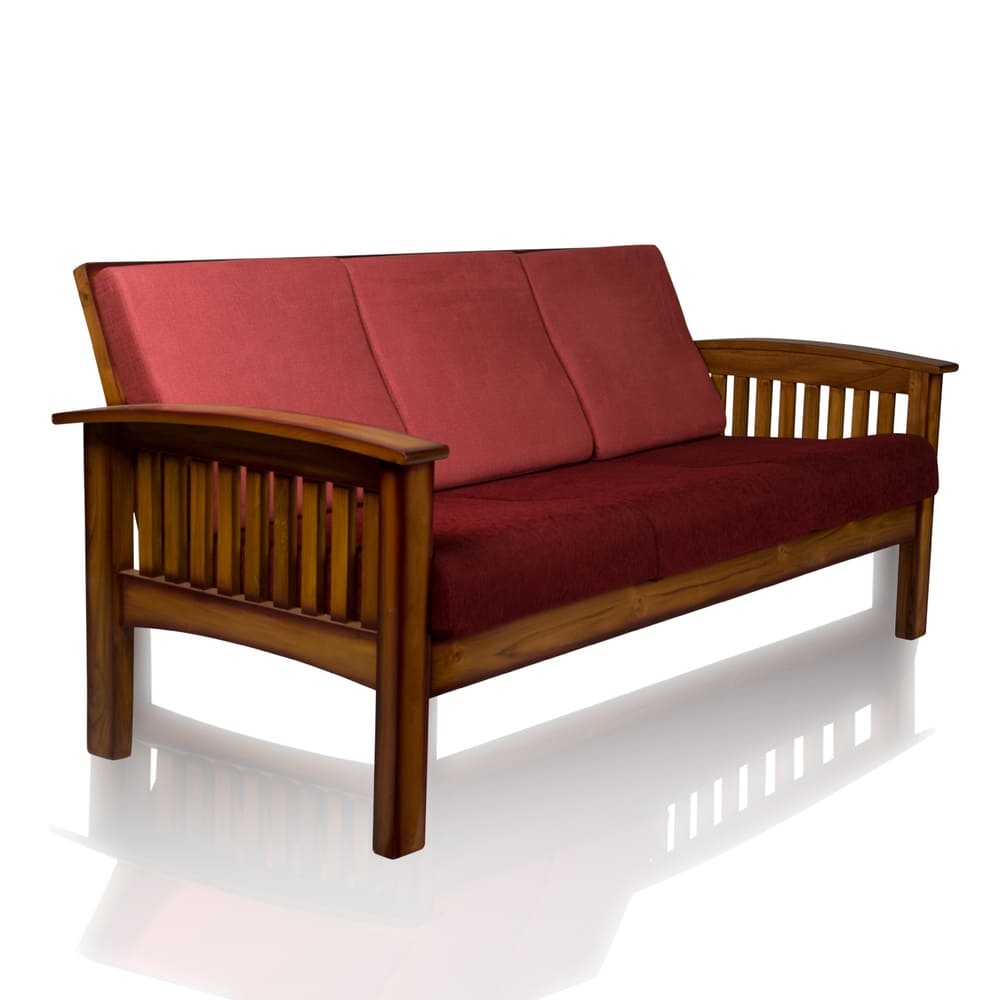 AKS Ginger Sofa Set|3 Seater|Natural|Premium|Wooden Sofa Set