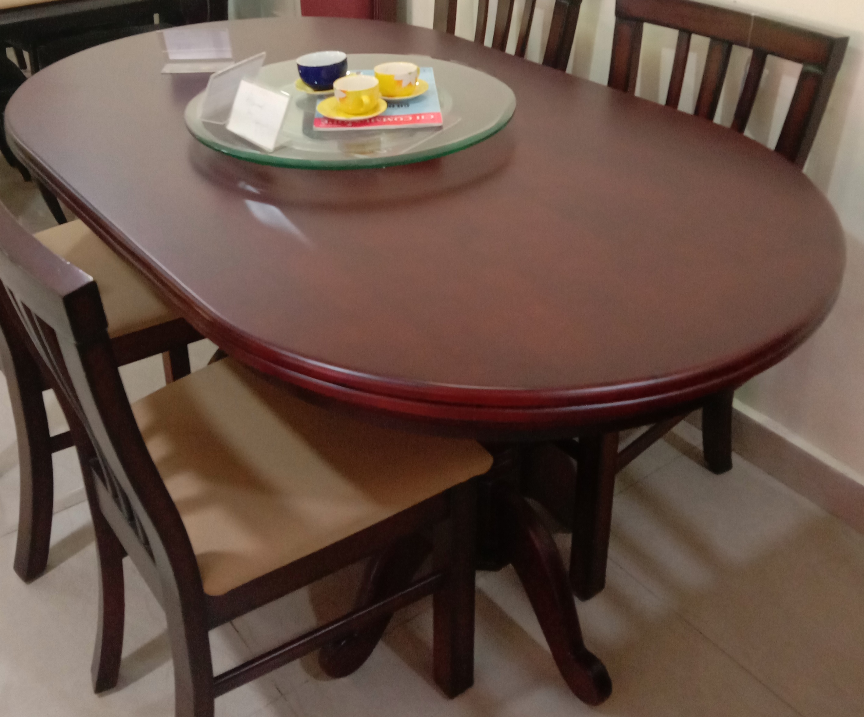 ZDT 405 Oval Dining Table With FJ Board - Teakwood Dining Table | JFA ...
