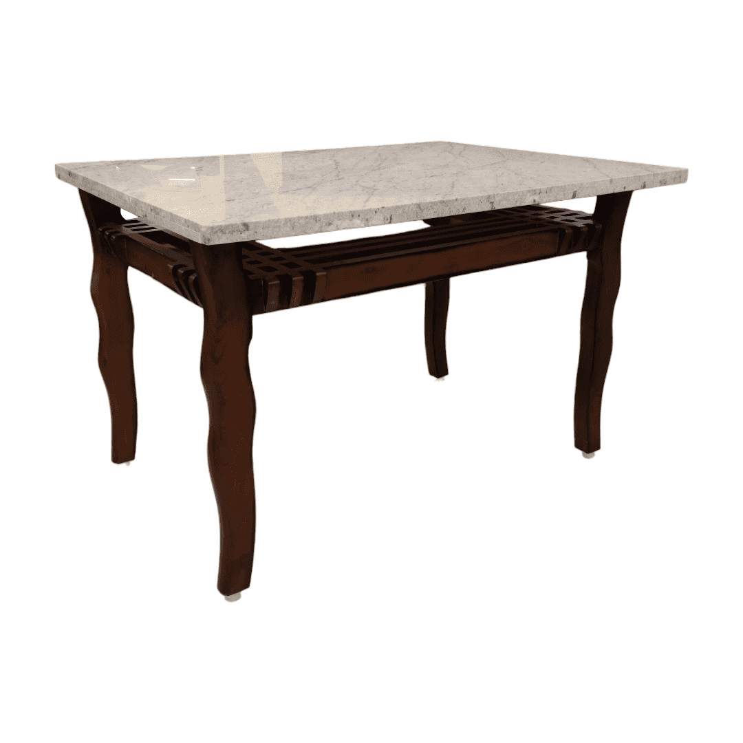 JNW DT Horse Leg Marble Top Dining Table|48X36|Rosewood||Dining Table