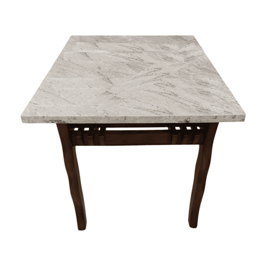 JNW DT Horse Leg Marble Top Dining Table|48X36|Rosewood||Dining Table
