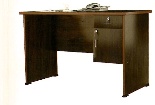 GURU OT-01 DC Work Table|36X24X30|White-ChocoMaple||Office/Executive Table