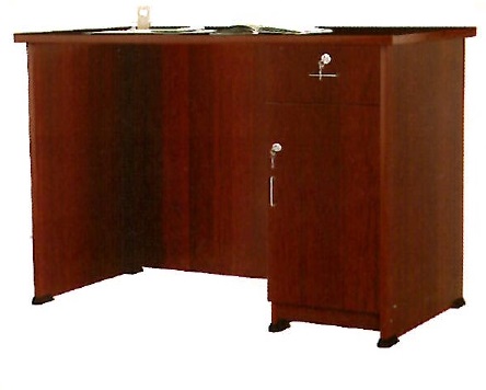 GURU OT-07 FS Office Table|48X24X30|Choco Maple||Office/Executive Table