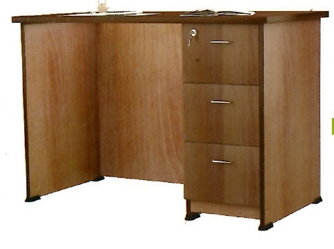 GURU OT-08 FSD Office Table|48X24X30|Choco Maple||Office/Executive Table