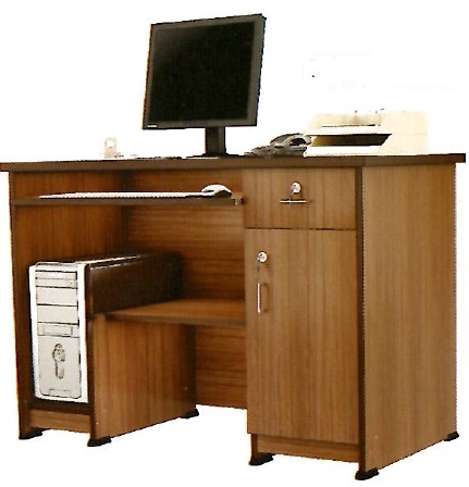 GURU OT-09 DC Office Table|48X24X30|Choco Maple||Office/Executive Table