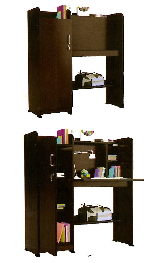 GURU ST-01 Regular Study Table|48X15X48|White-ChocoMaple||Computer ...