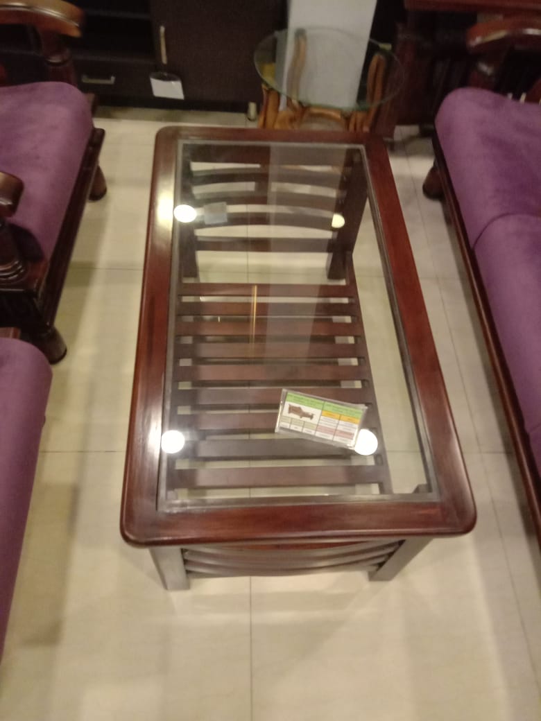 Durian Center Table with Glass Top - Center Table Online | JFA.IN